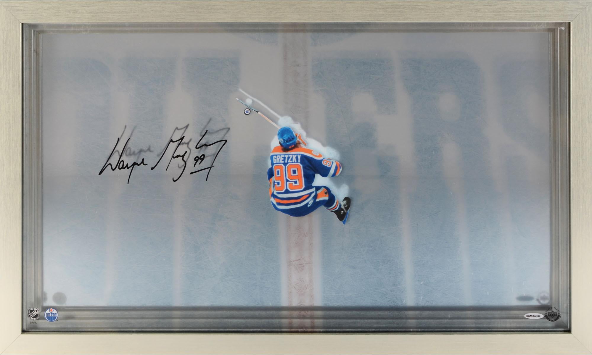 Wayne Gretzky Edmonton Oilers Autographed 30.5" X 18.5" Great From ...