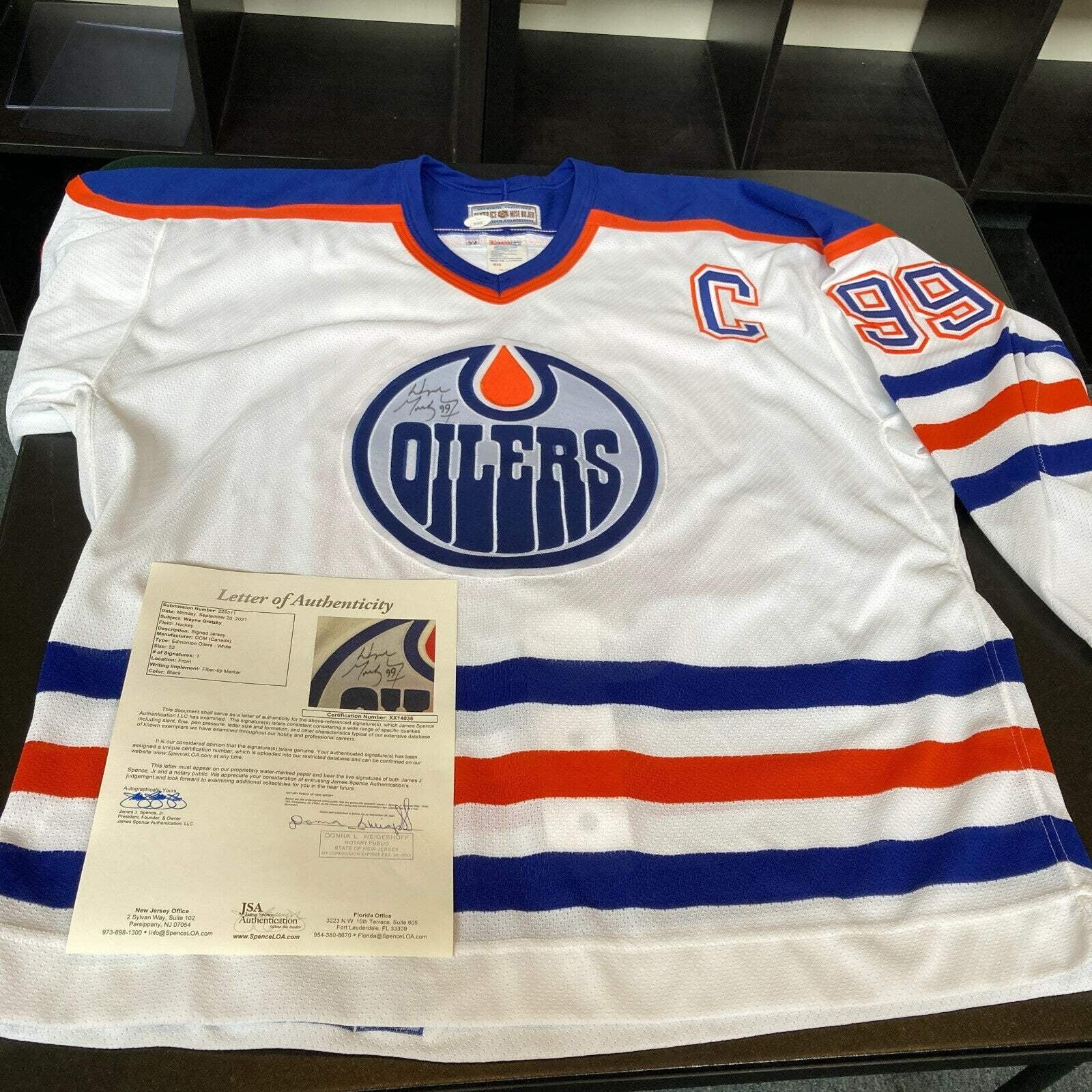 Wayne Gretzky Signed Authentic CCM Edmonton Oilers Game Model Jersey ...