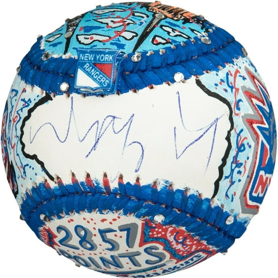 Wayne Gretzky Signed Charles Fazzino Hand Painted Pop Art Baseball JSA ...