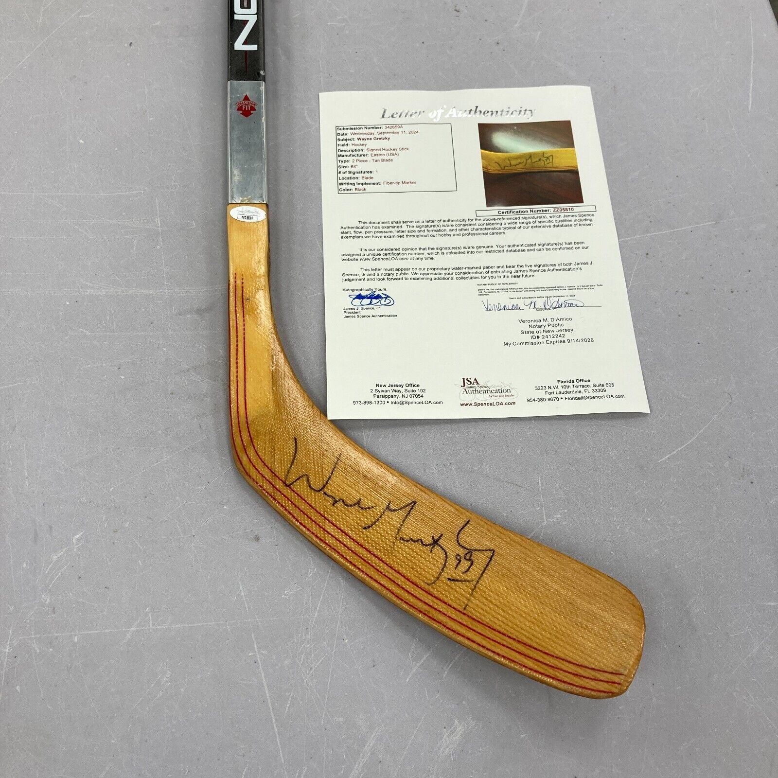 Wayne Gretzky Signed Easton Game Model Hockey Stick JSA COA - Walmart.com