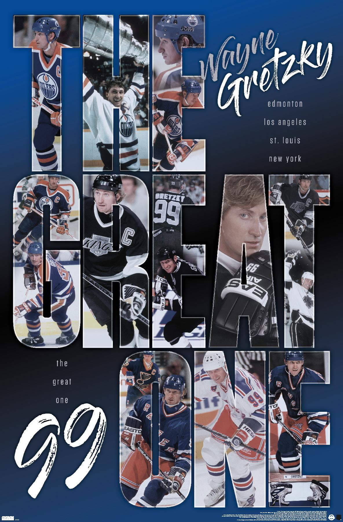 Wayne Gretzky - The Great One Wall Poster, 22.375" x 34" - Walmart.com