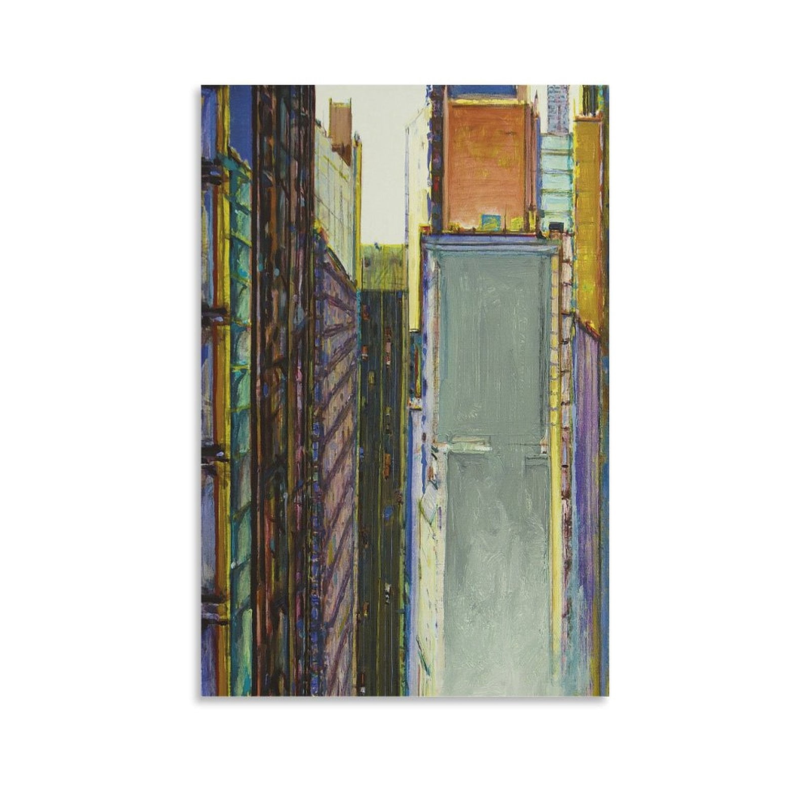 Wayne Thiebaud Cityscape Canvas Printing Famous Paintings, Wall Art ...