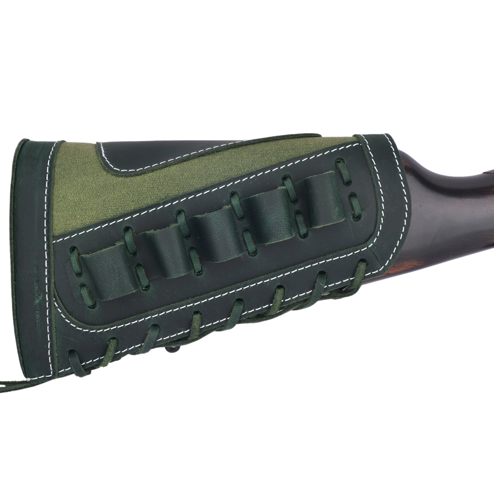 Wayne's Dog Adjustable Leather Buttstock Cartridge Ammo Holder for 12 ...