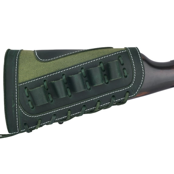 Wayne's Dog Adjustable Leather Buttstock Cartridge Ammo Holder for 12 ...