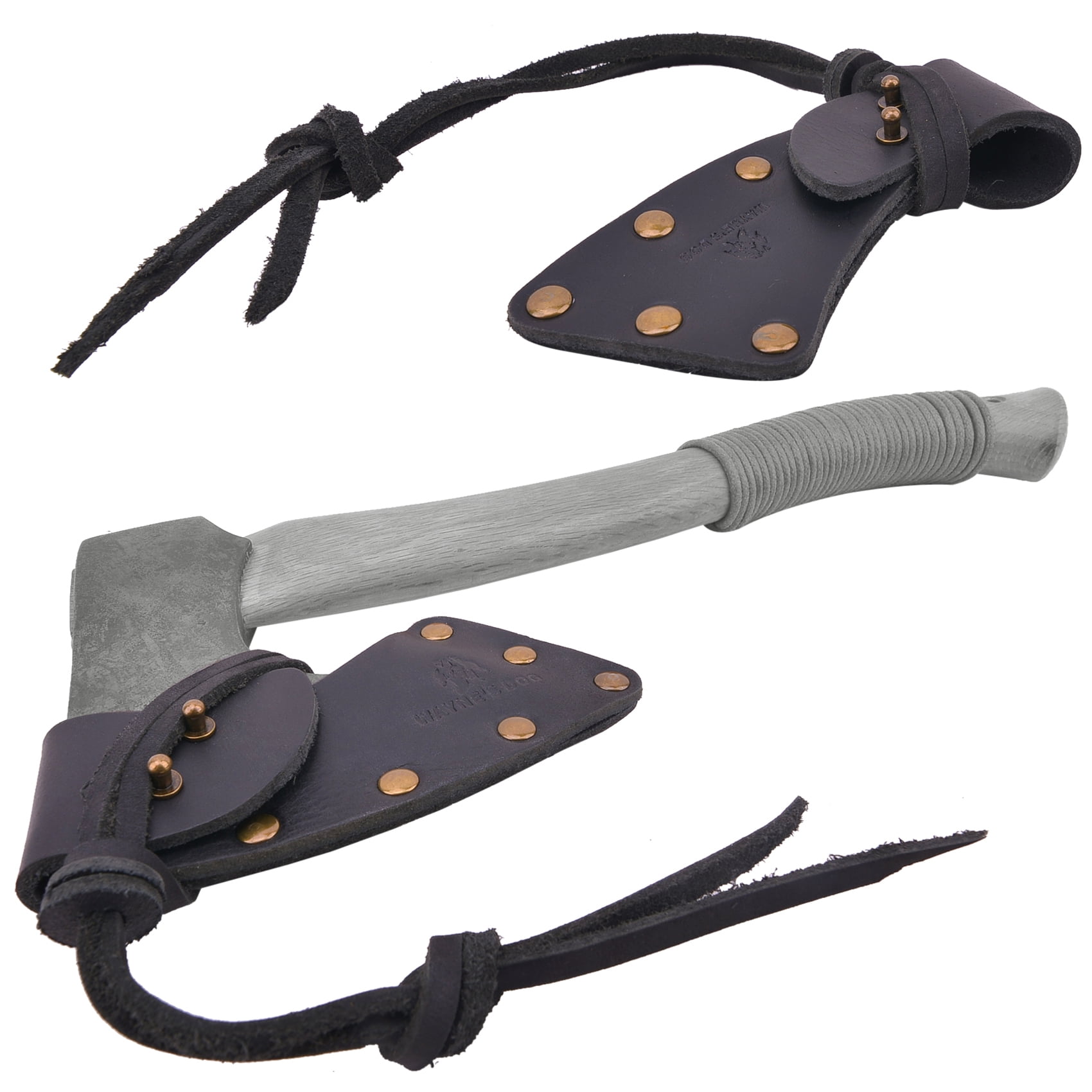 Wayne's Dog Camping Axe Sheath Blade Cover Holder Cowhide Genuine ...