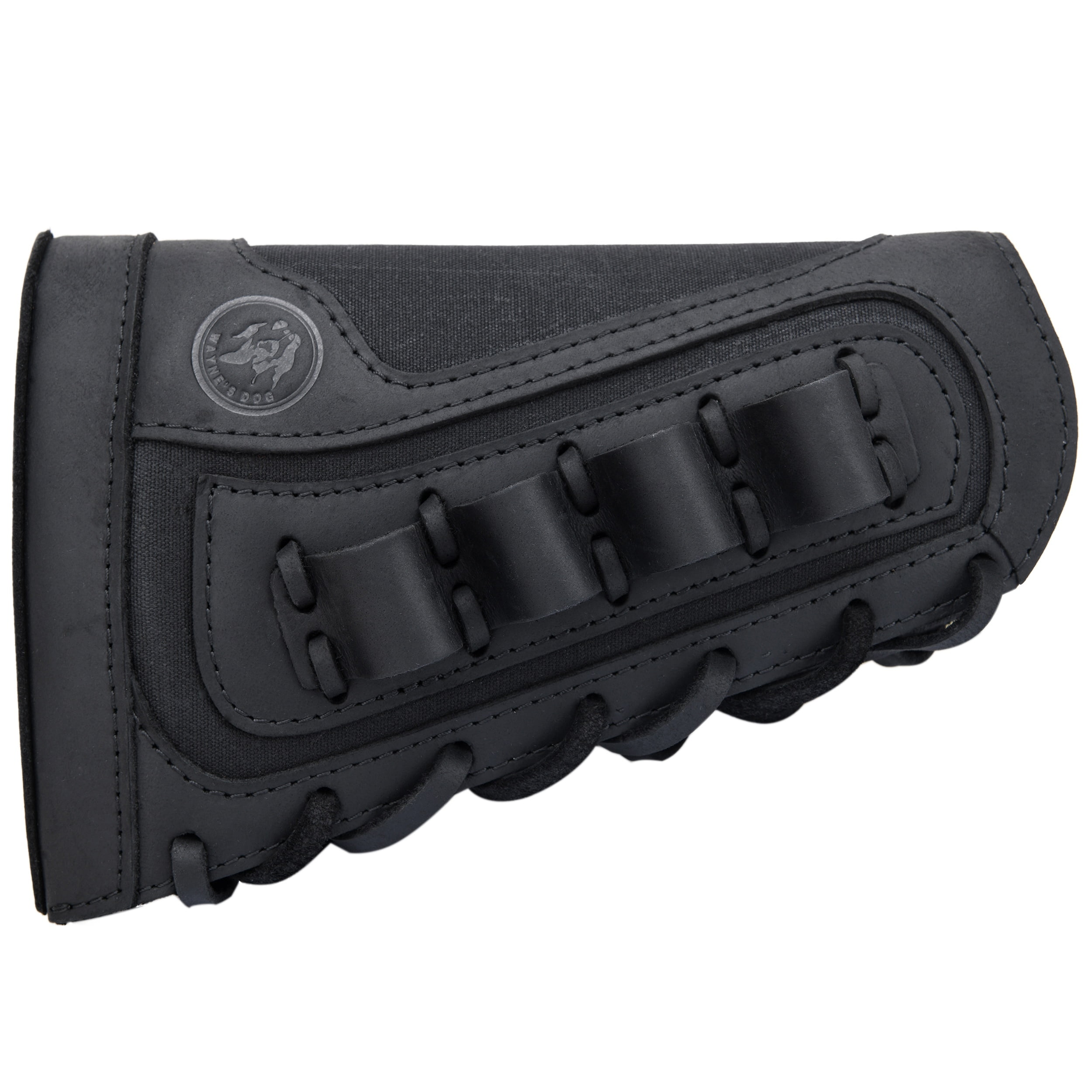 Wayne's Dog Leather Canvas Shotgun Buttstock Shell Holder for 12 Guage ...