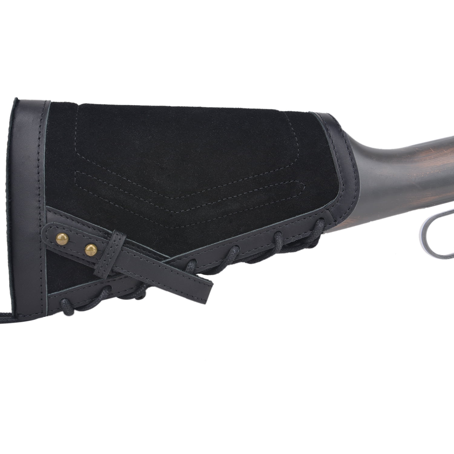 Wayne's Dog No Drill Leather Rifle Buttstock Cover Wrap Hunting ...