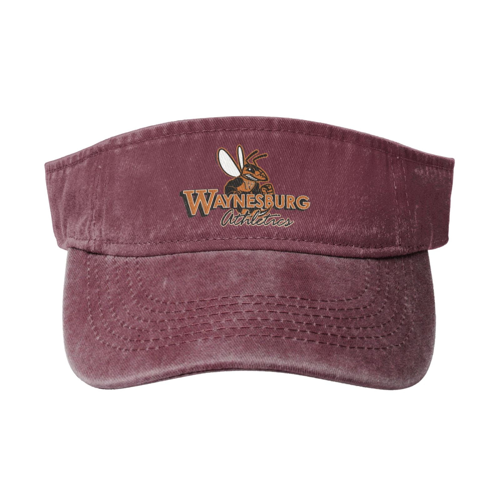 Waynesburg Aa University Logo Washed Cowboy Empty Top Baseball Sun Cap ...