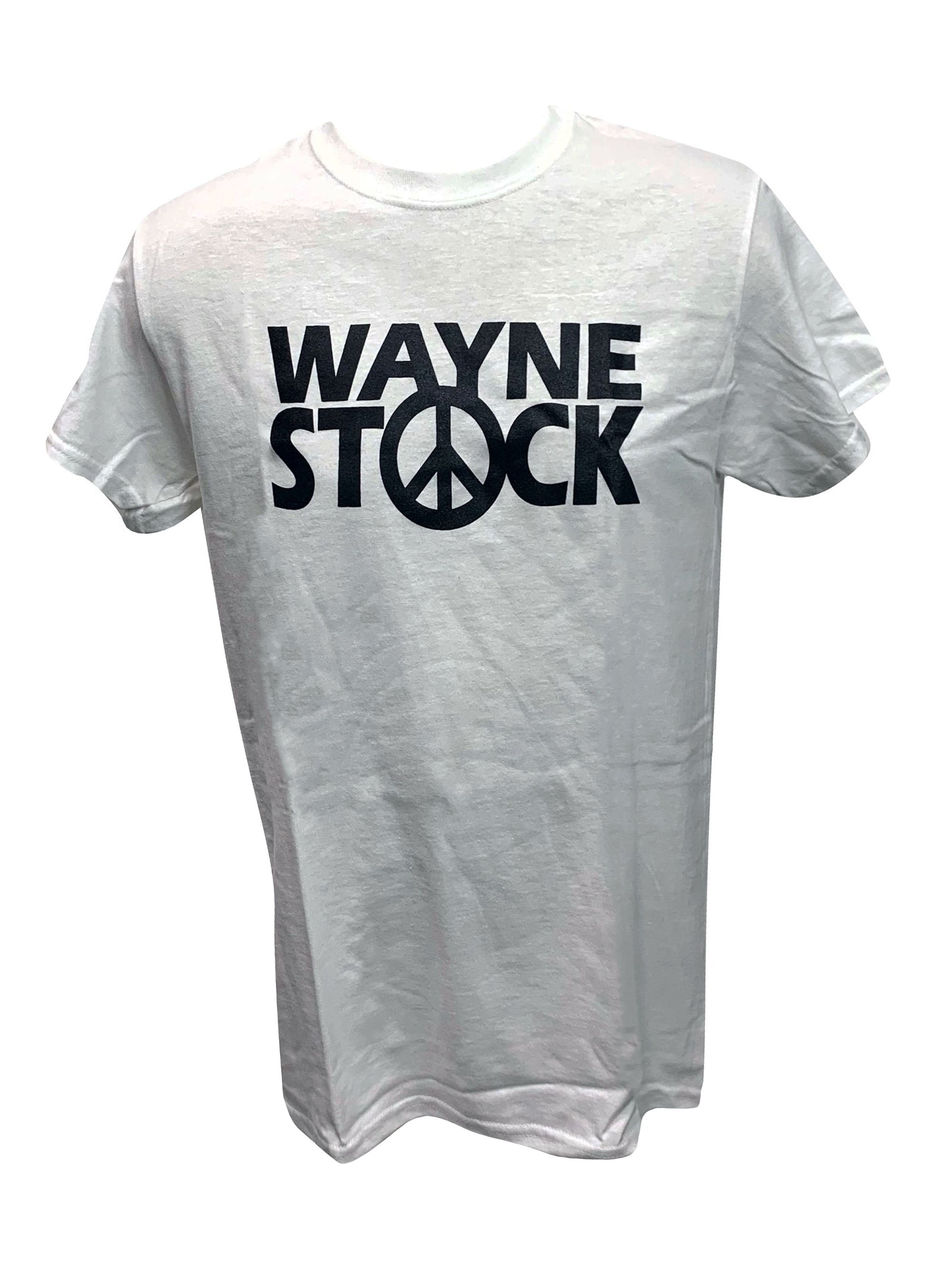 Waynestock White T-Shirt Wayne's World Wayne Stock Movie 2 - Walmart.com