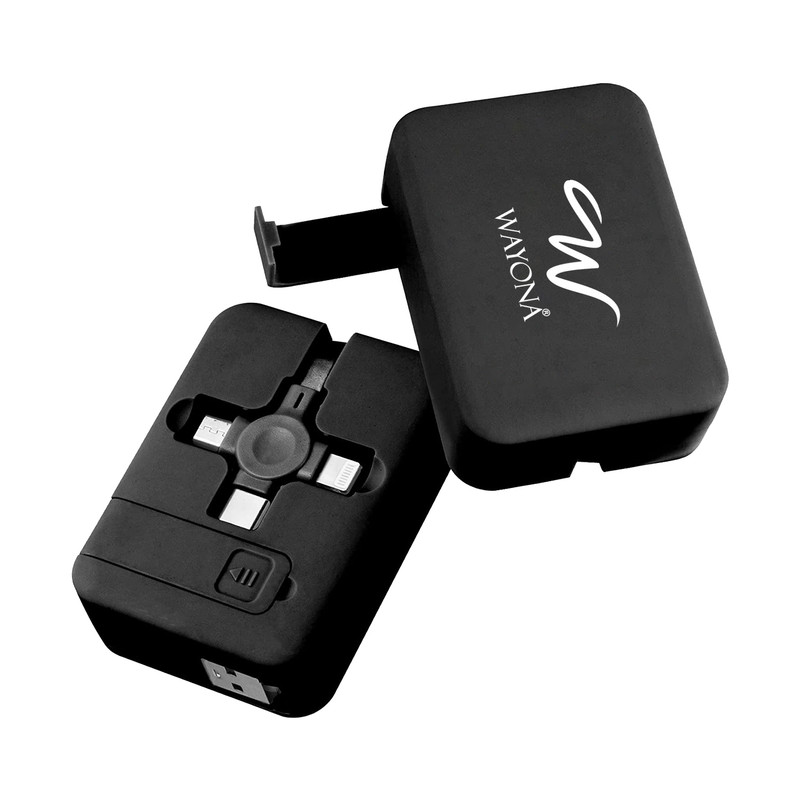 Wayona 3 in 1 Retractable Fast Charging Cable with Type C, Lightning ...