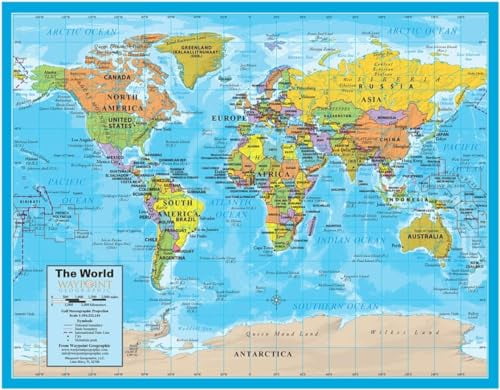 Waypoint Geographic 2-in-1 United States and World Notebook Map ...