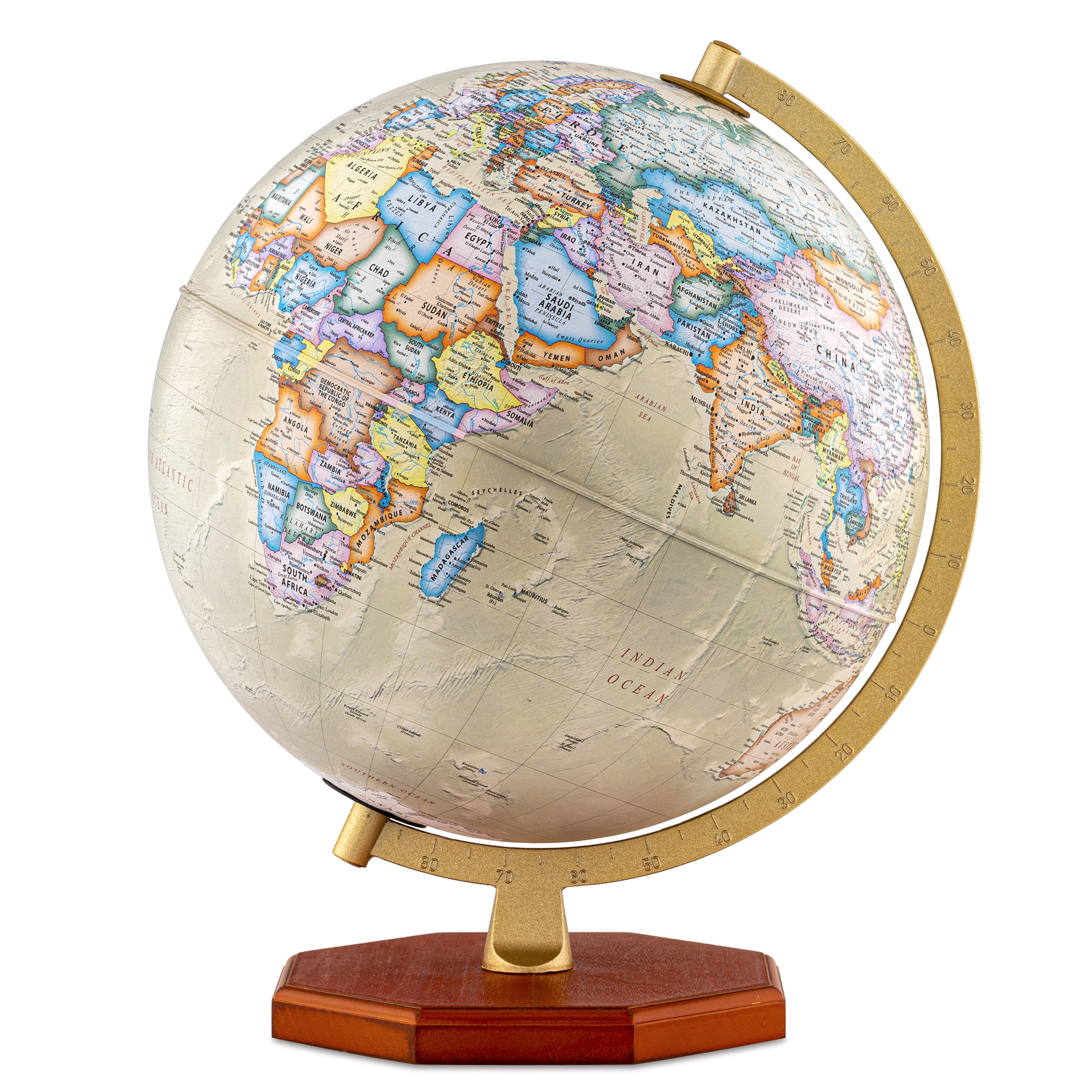 Waypoint Geographic Voyager Globe, 12-Inch Sphere, Antique Oceans ...