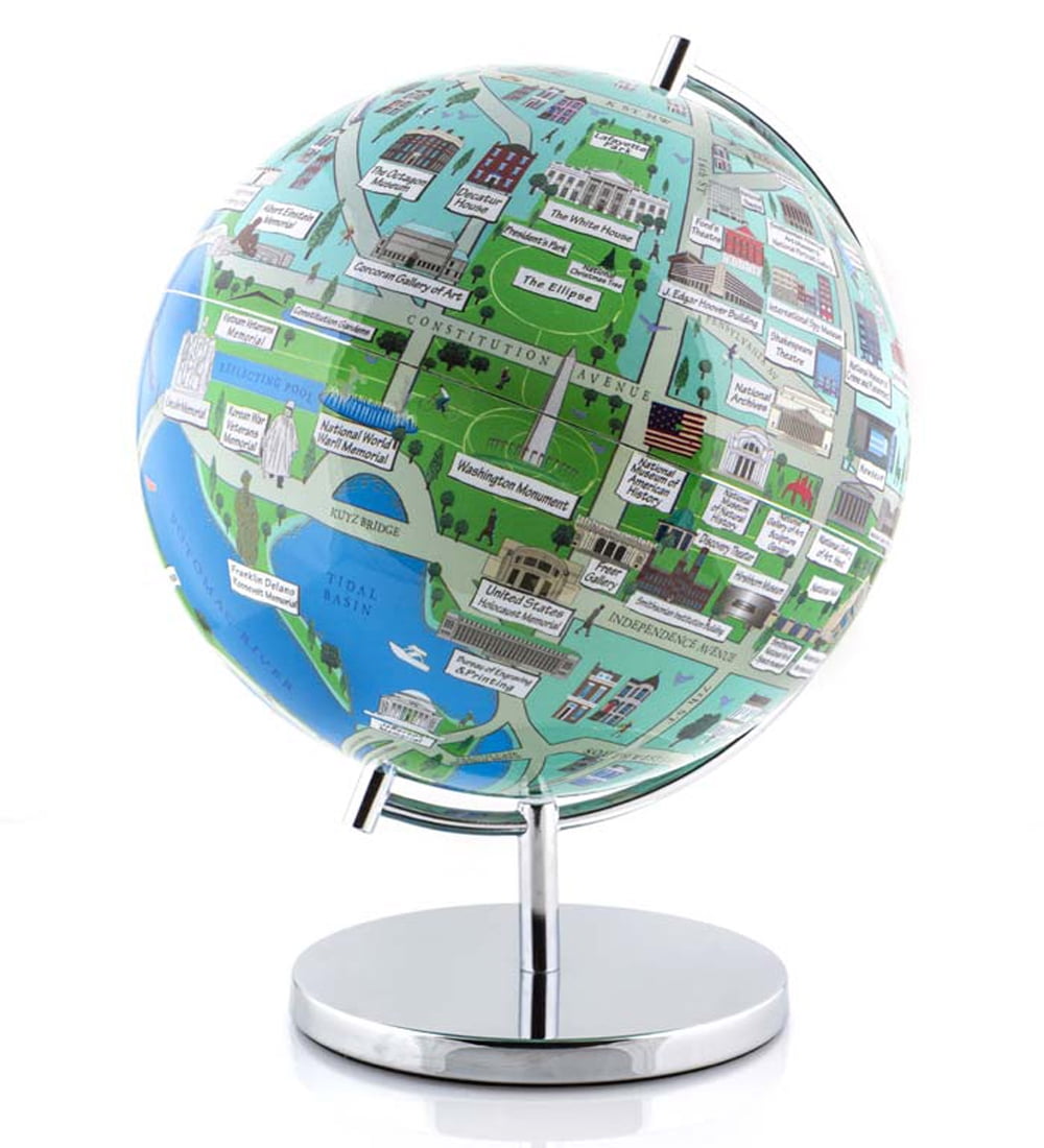 Waypoint Geographic Washington DC Globe 9-inch Diameter Illuminated ...