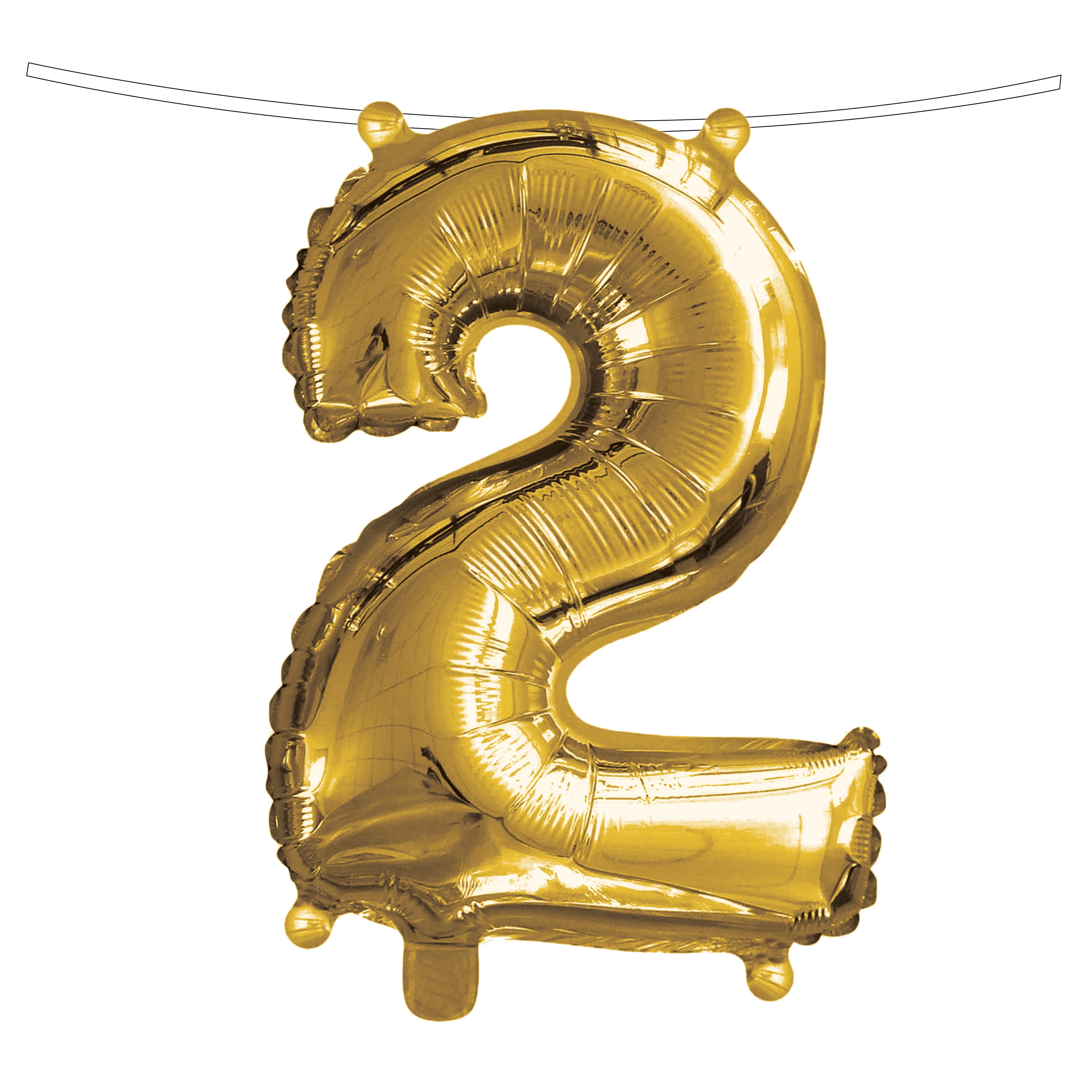 Ways to Celebrate Air-Filled Balloon, Number 2, 16 inches, 1 count ...