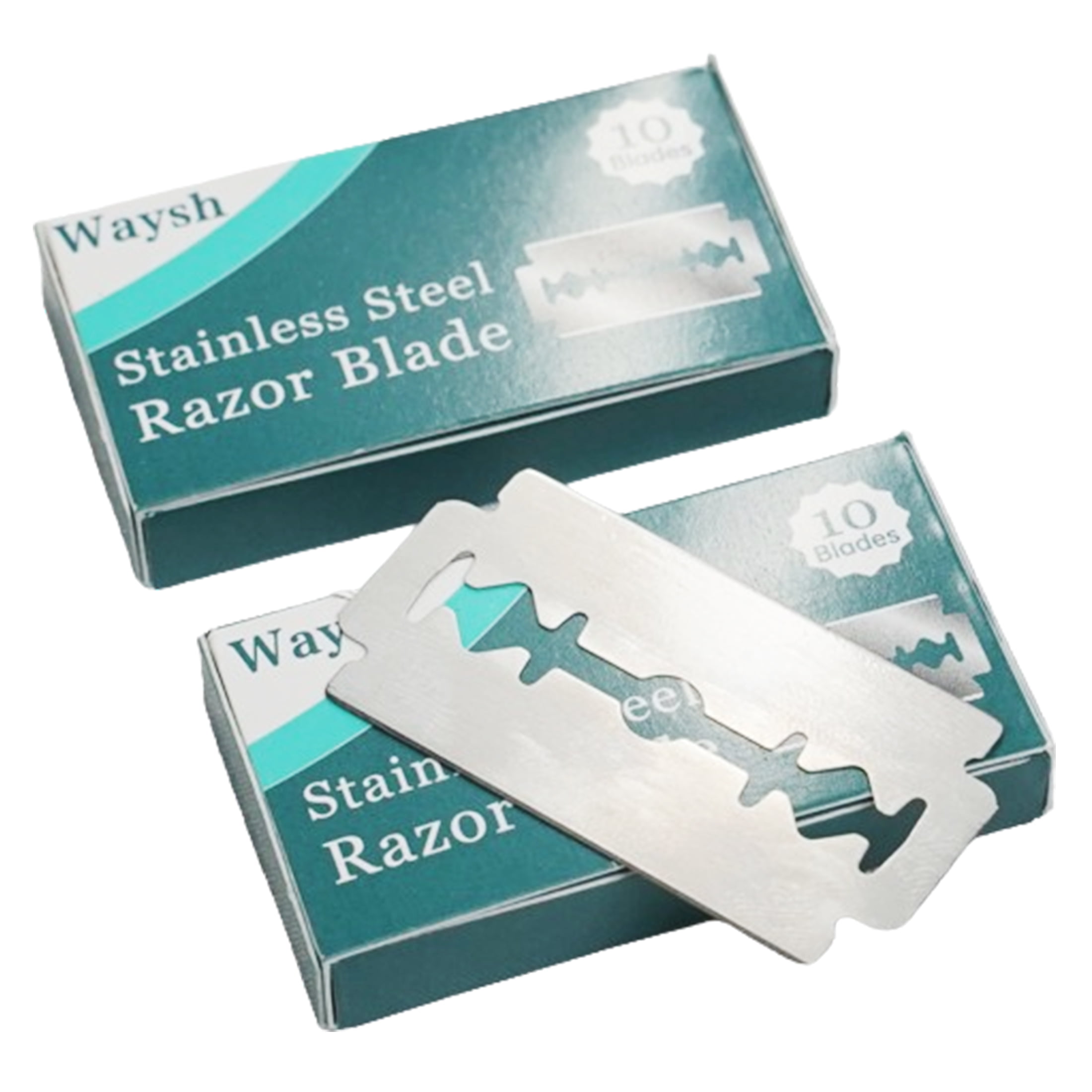 Waysh Classic Retro Double Edge Razor Replacement Blades,Safety ...
