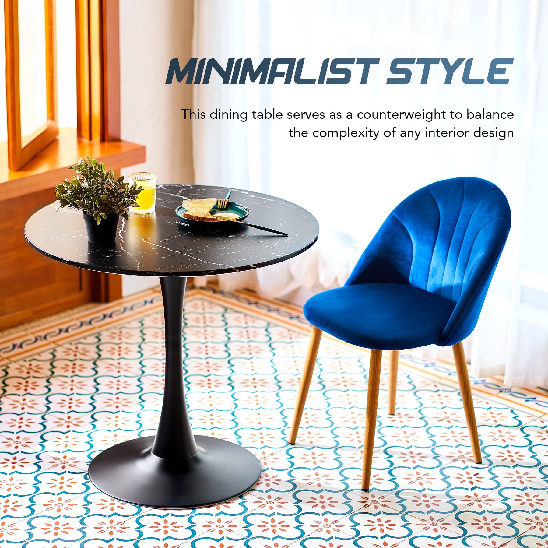 Free Shipping! Wayshire 32 Inch Mid-century Dining Table for 2-4 people ...