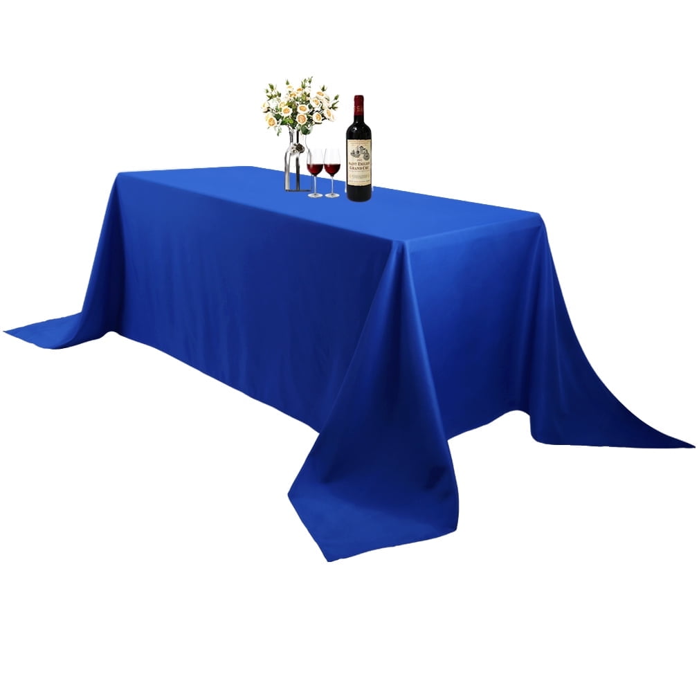 Waysle Rectangle Tablecloth - 90 x 132 Inch - Royal Blue Rectangular ...