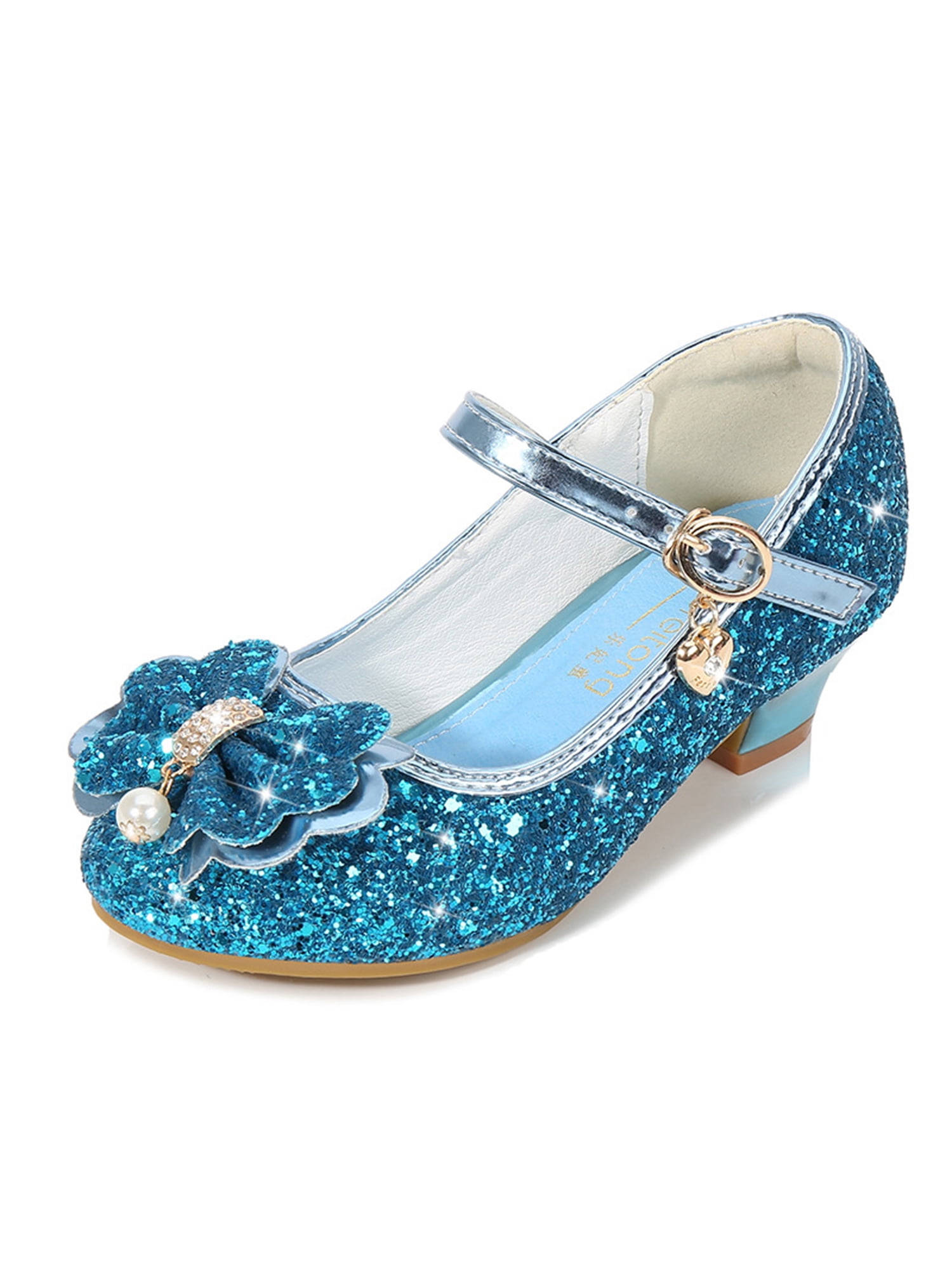 Blue Heels For Little Girls
