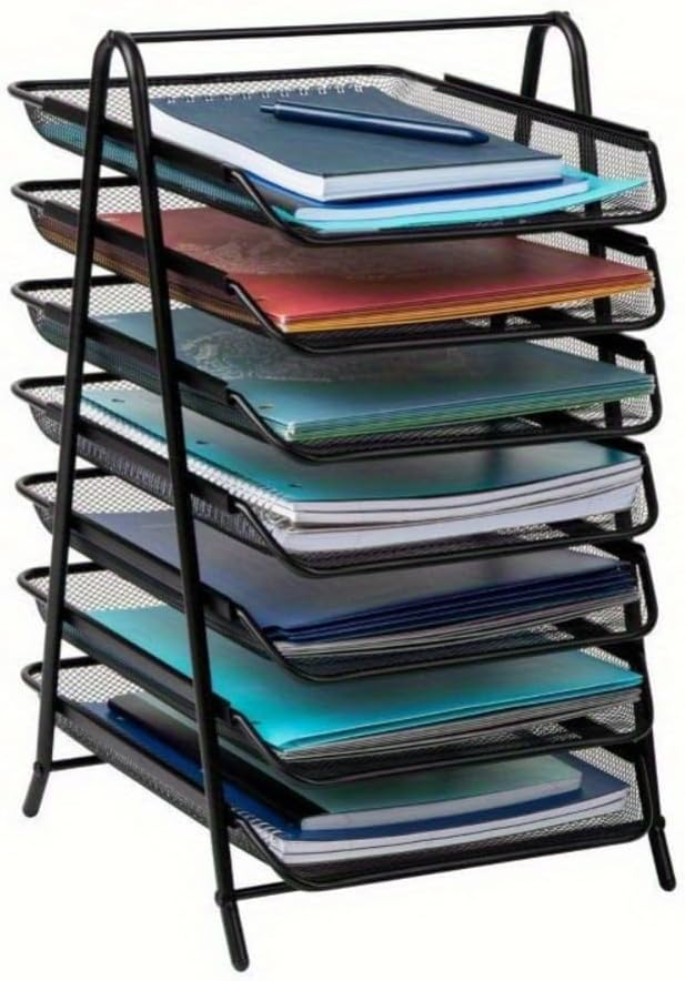 Wcxeane 7-Layer Paper Tray Desktop Organization Kit for Office ...