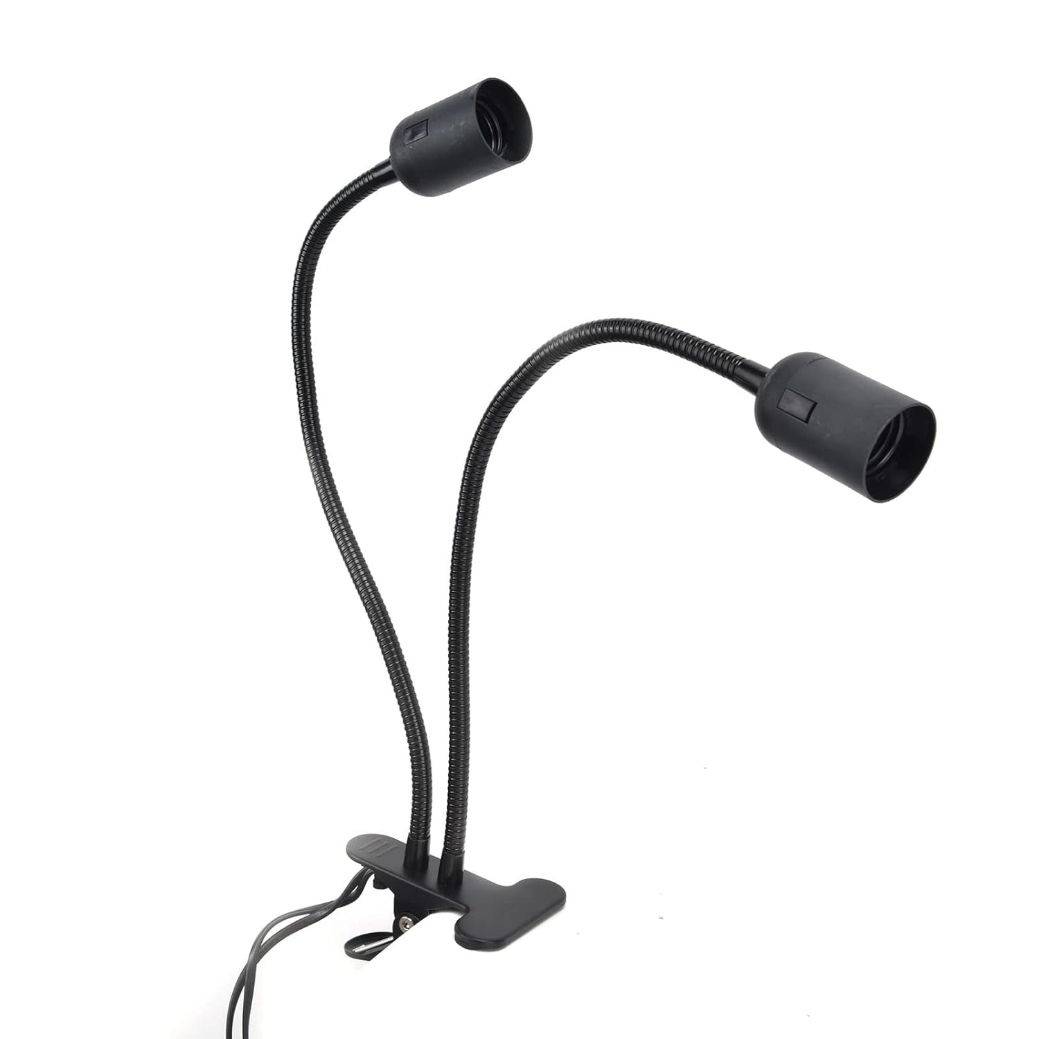 Wcxeane E27/E26 Clip Desk Lamp Holder, 360 Degree Adjustable Gooseneck ...