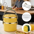 Wcynlzxg Insulated Rice Bucket with Lid, Lunch Box Bag Bento Box ...