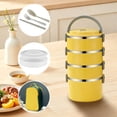 Wcynlzxg Insulated Rice Bucket with Lid, Lunch Box Bag Bento Box ...