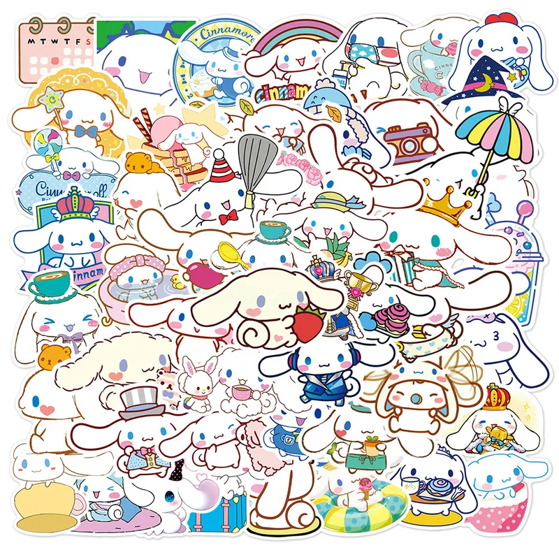 Wdaidj 50PCs cartoon cinnamon stickers cute Sanrio Anime decals phone ...