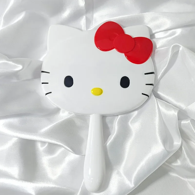 Wdaidj cartoon Lil' Hello Kitty handheld makeup mirror kawaii KT cat ...