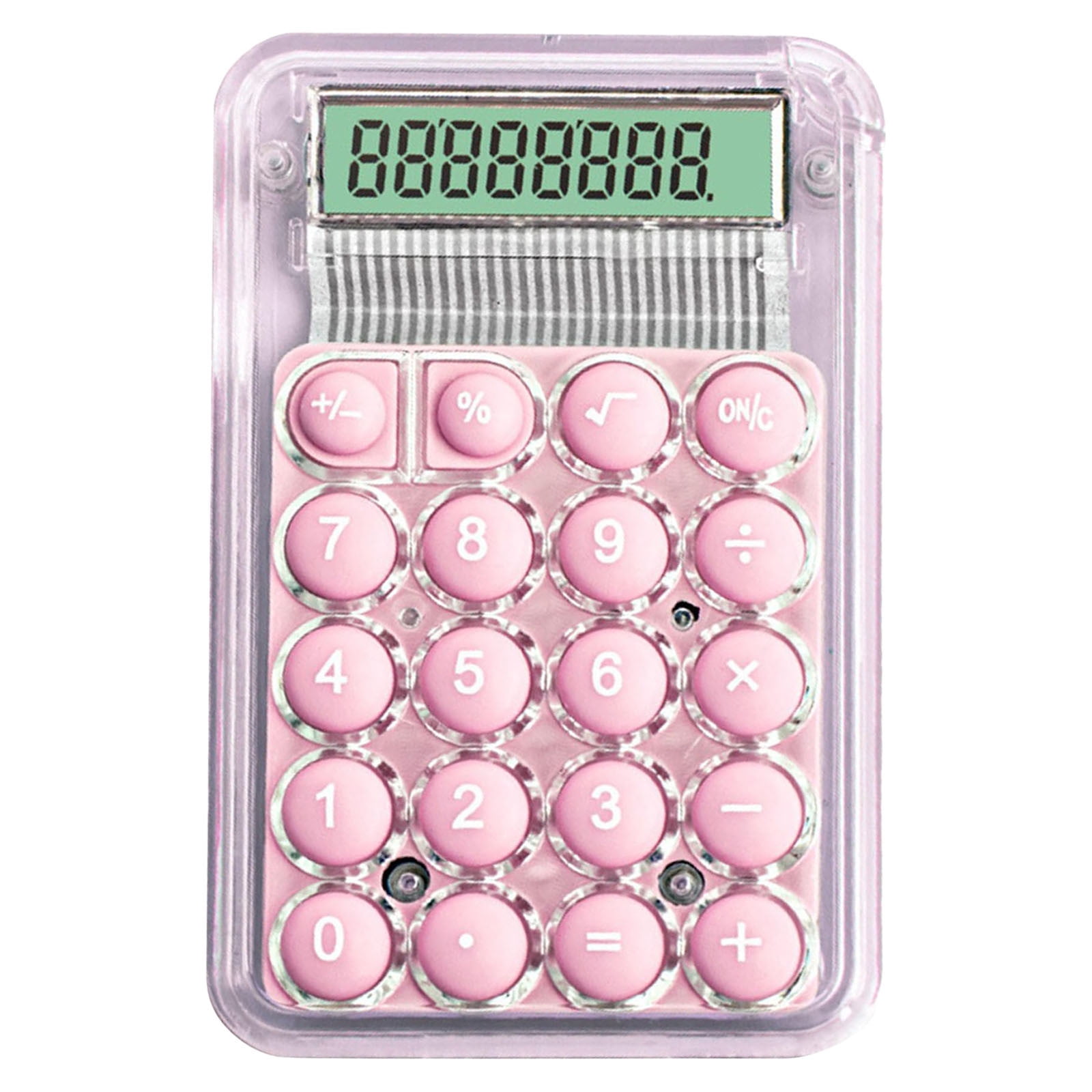 Wddbbeixxx Mechanical Calculator 8 Digit Large LCD Display And ...