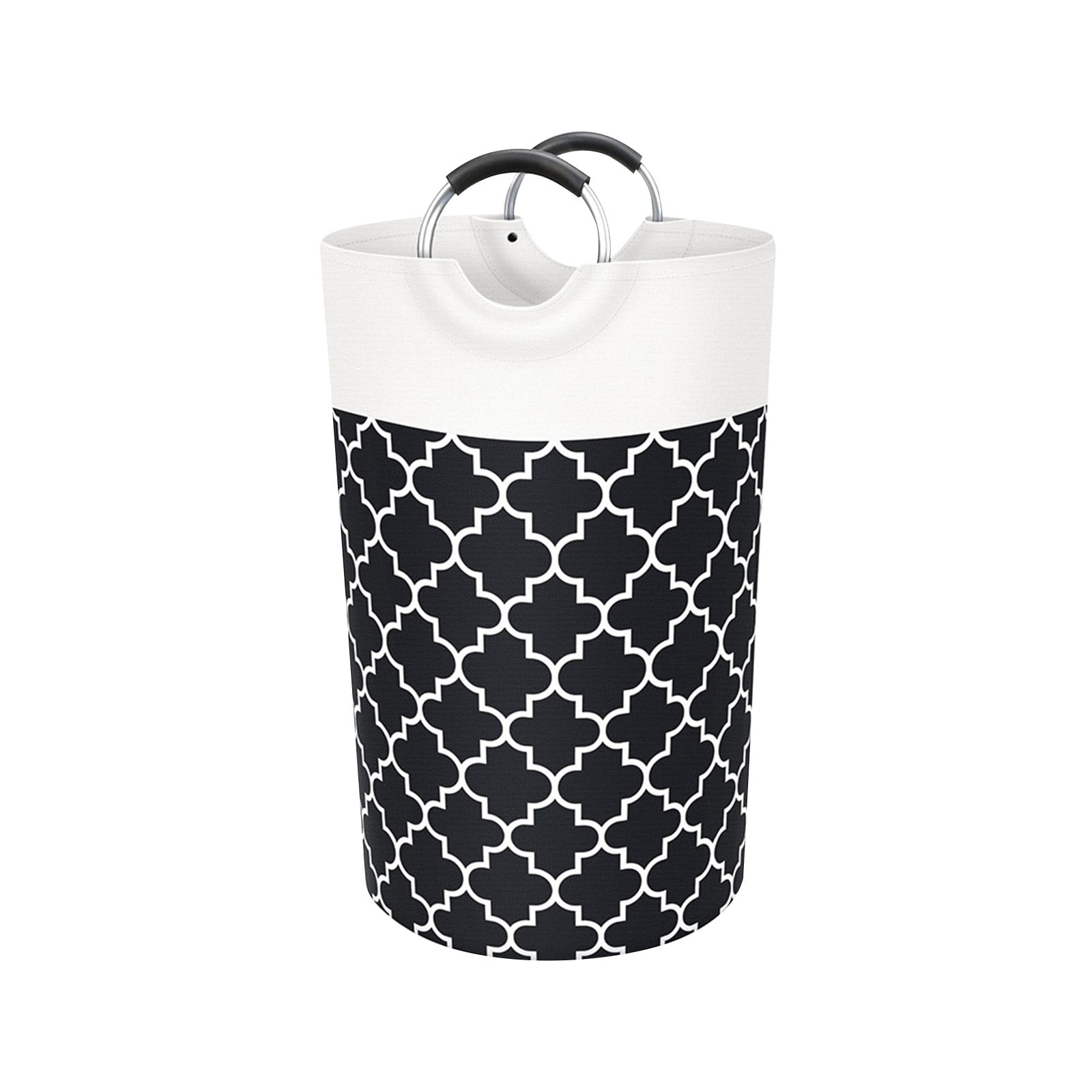 Wddbbeixxx Round Freestanding Laundry Hamper Collapsible Tall Clothes ...
