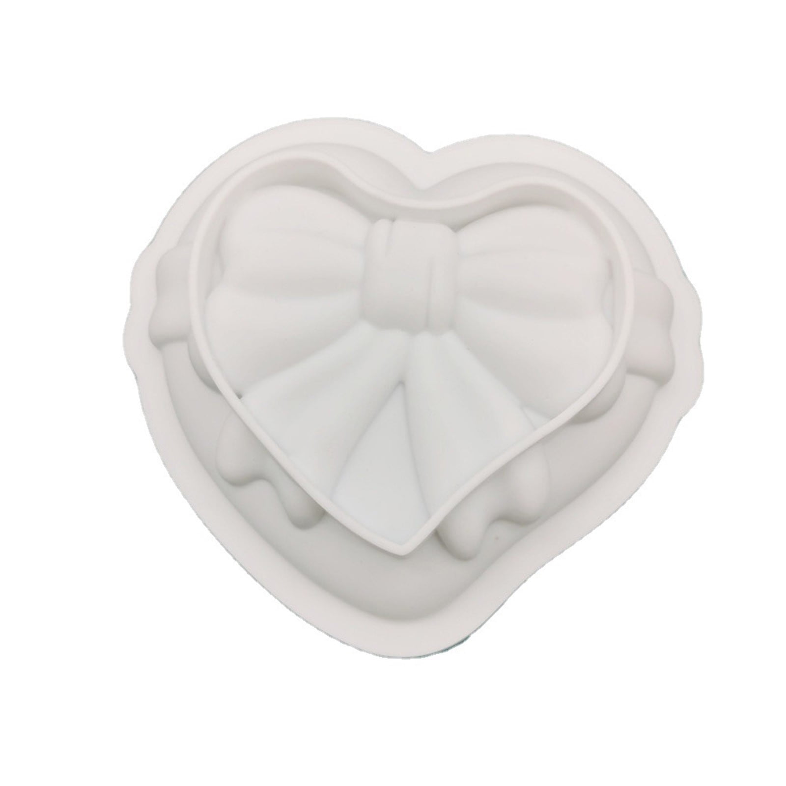 Wddbbeixxx Silicone Bow Shaped French Point Cake Heart Valentine's Day ...