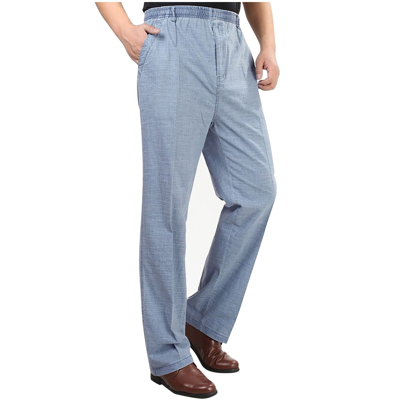 Wdfiry Mens Dress Pants Slacks Trousers Regular Fit Suit Pants for Men ...