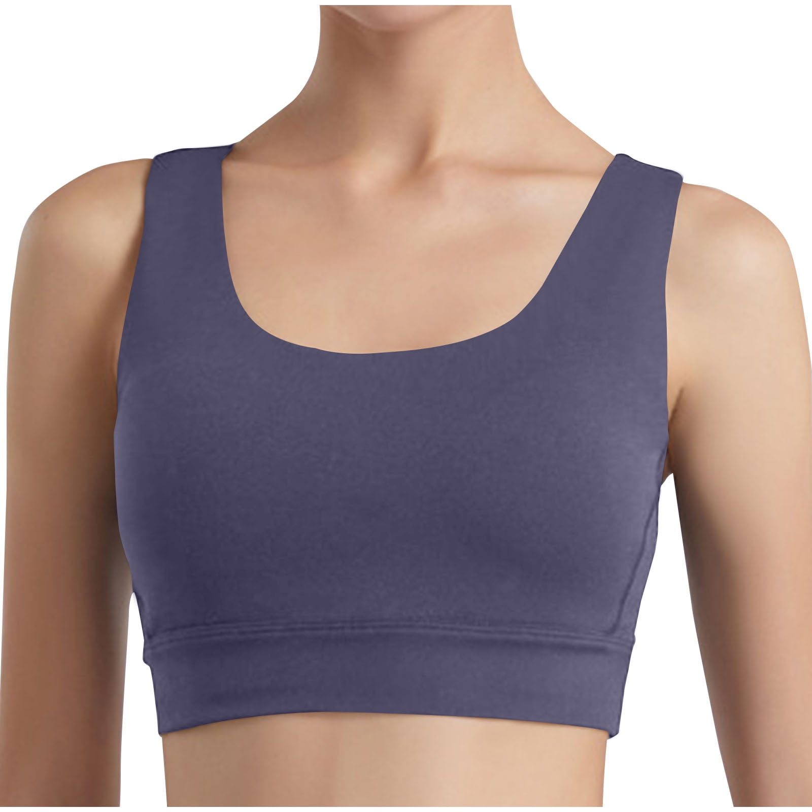 Wdfiry No Underwire Bra for Women Solid Color Plus Size Push Up Bras ...