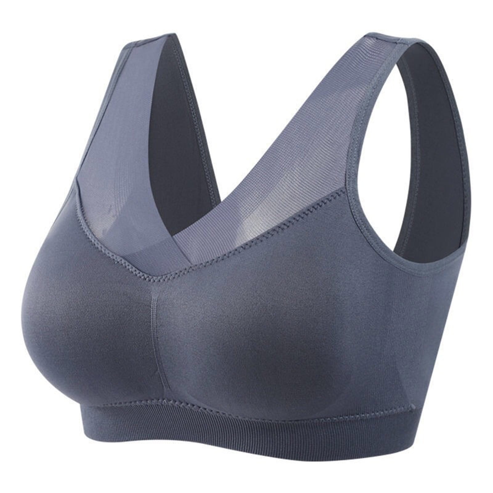 Wdfiry Plus Size Bras for Women Full Cup Seamless Push Up Shaping Wire ...
