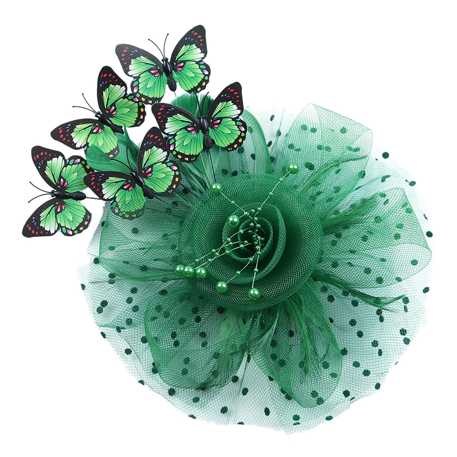 Wdgfv Butterfly Organza Fascinators Hats - Monarch Butterfly Tea Party ...
