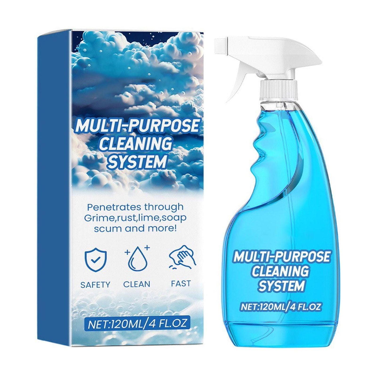 Wdhugt 120Ml All Purpose Cleaner Spray Foam Degreaser For Kitchen Oven ...