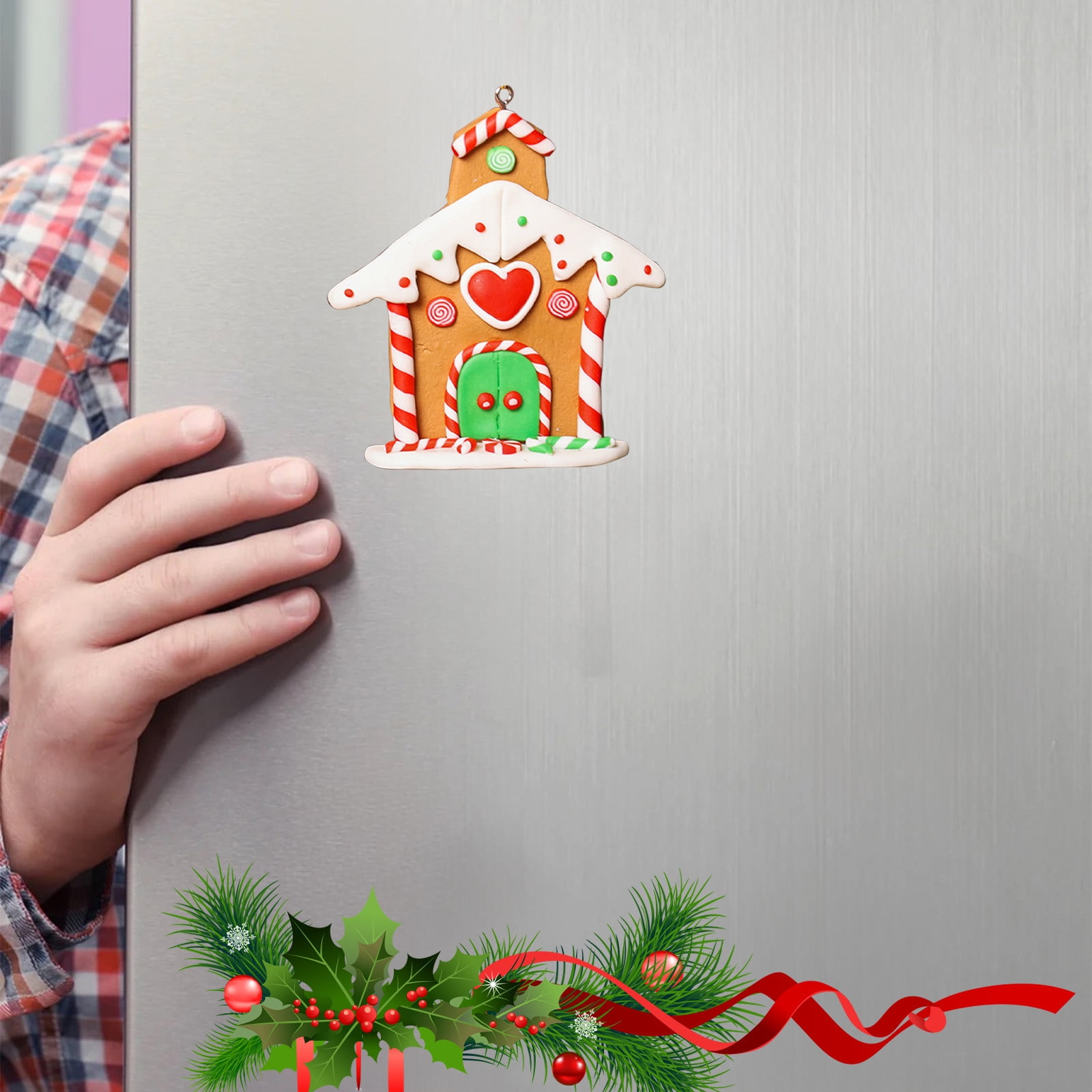 Wdhugt 1Pcs Christmas Refrigerator Magnets, Santa Christmas Tree ...