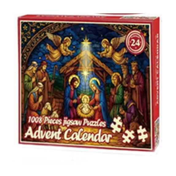 Wdhugt 2025 Nativity Scene Christmas Advent Calendar Puzzle For Holiday ...