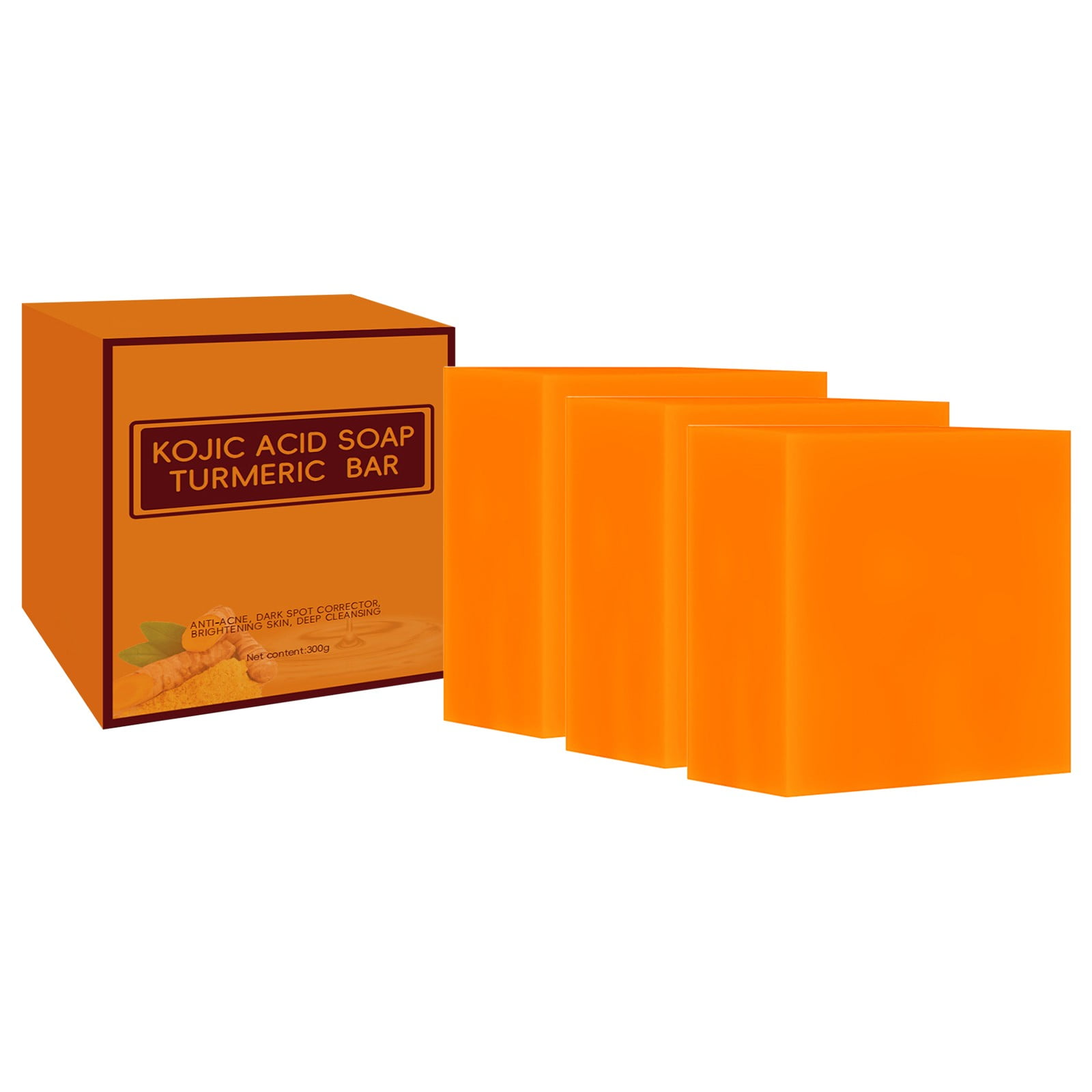 Wdhugt 3PCS Kojic Acid Soap for Dark Spots Turmeric Soap for Face and ...