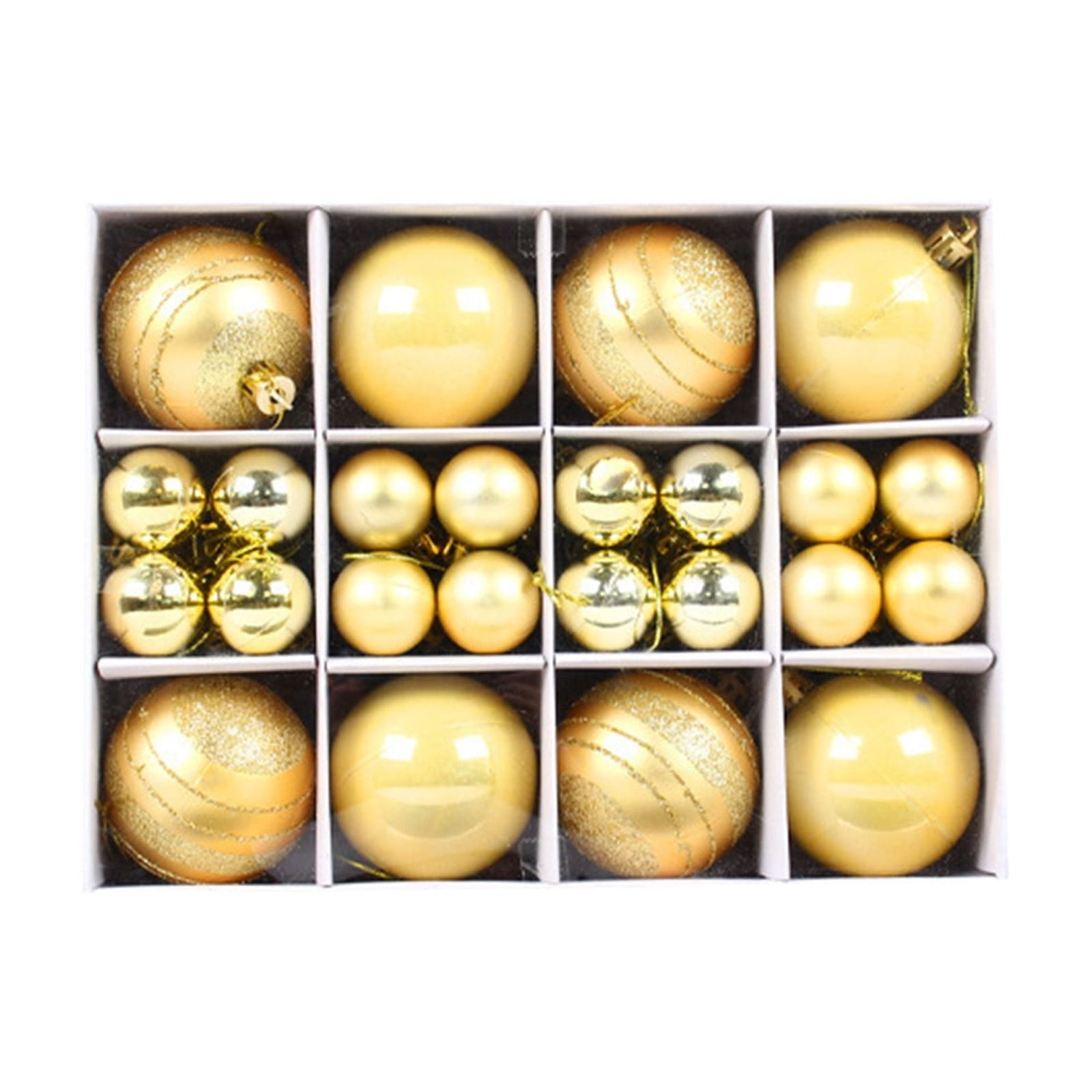 Wdhugt 40-Pack Gold Christmas Hanging Ball Set For Window Decoration ...