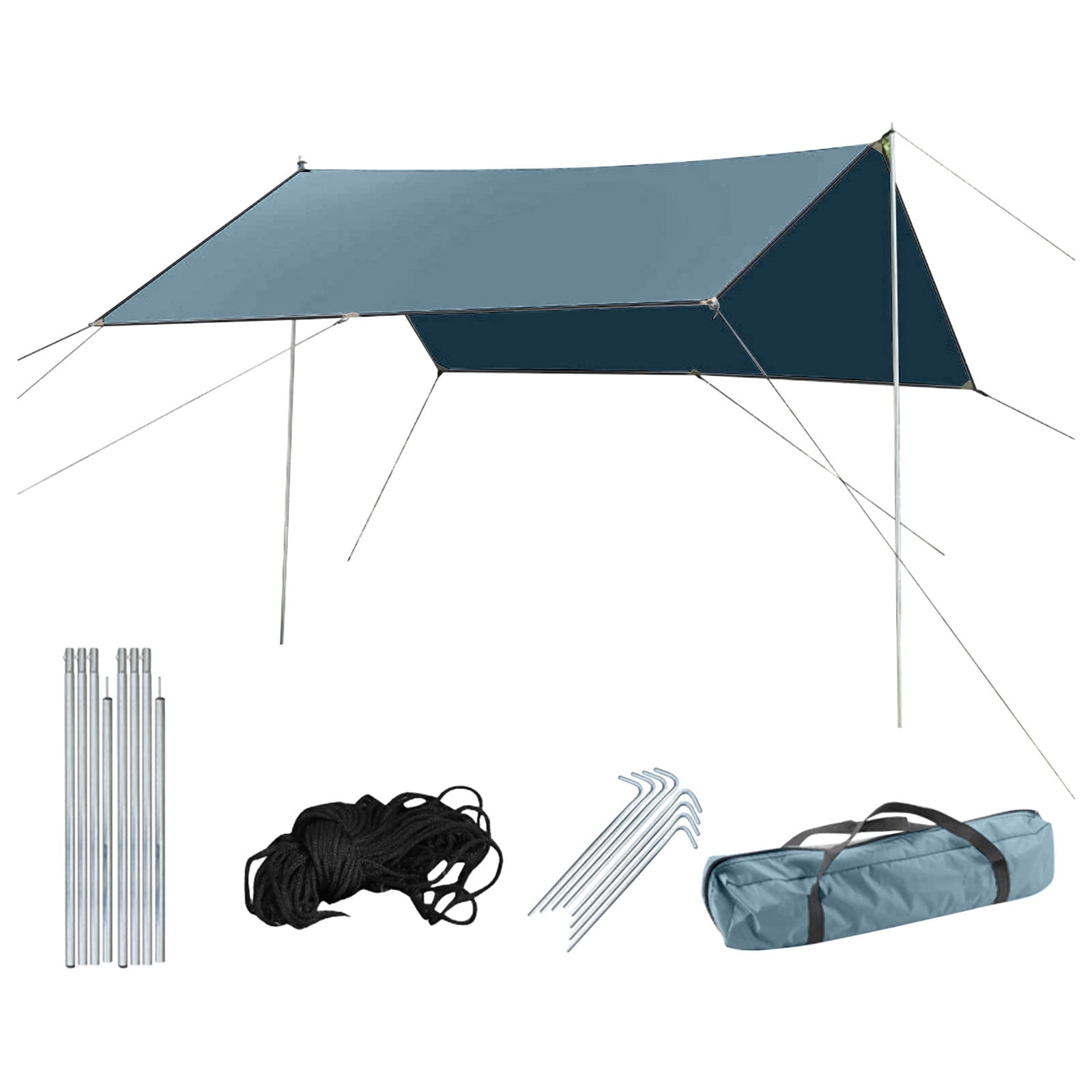 Wdhugt Army Green Canopy Shade Folding Camping Shelter Thickened Cloth ...