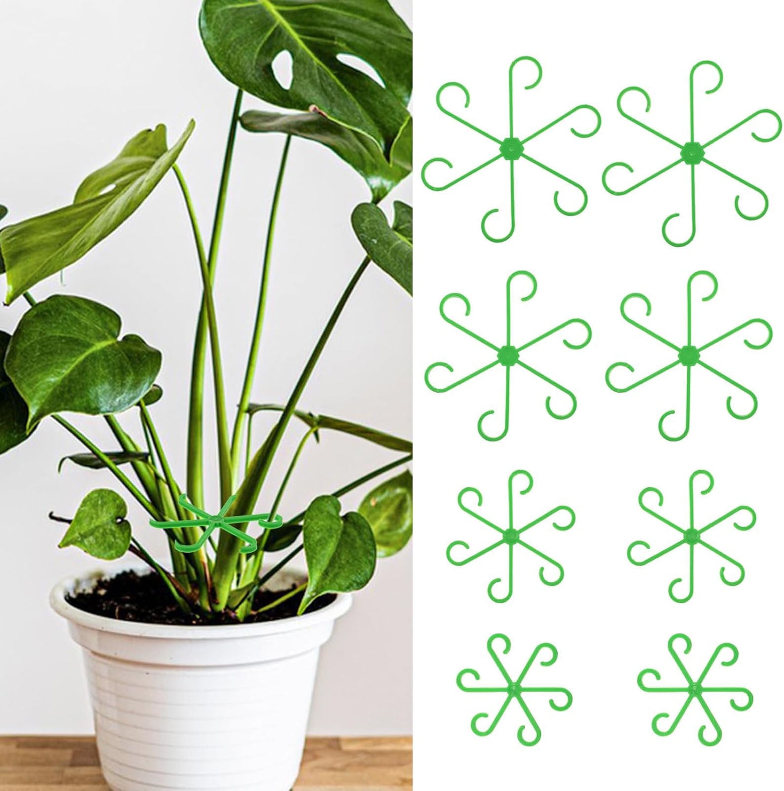 Wdhugt As shown Plant Support Stakes Reusable Plastic 8 Pack Indoor ...