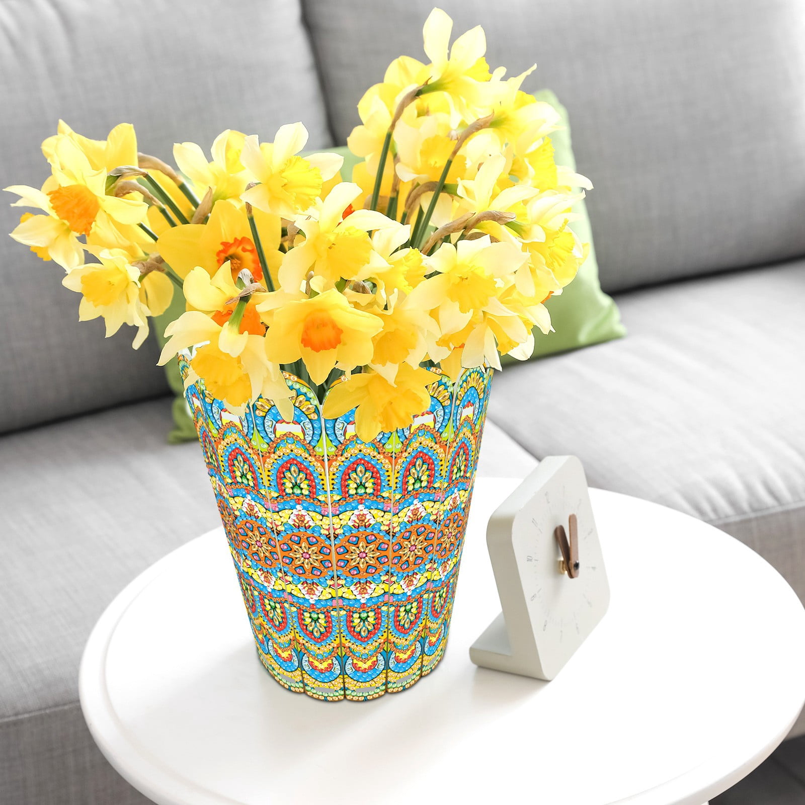 Wdhugt B Desktop Flower Vase Ornament Diamond Painting Design B ...