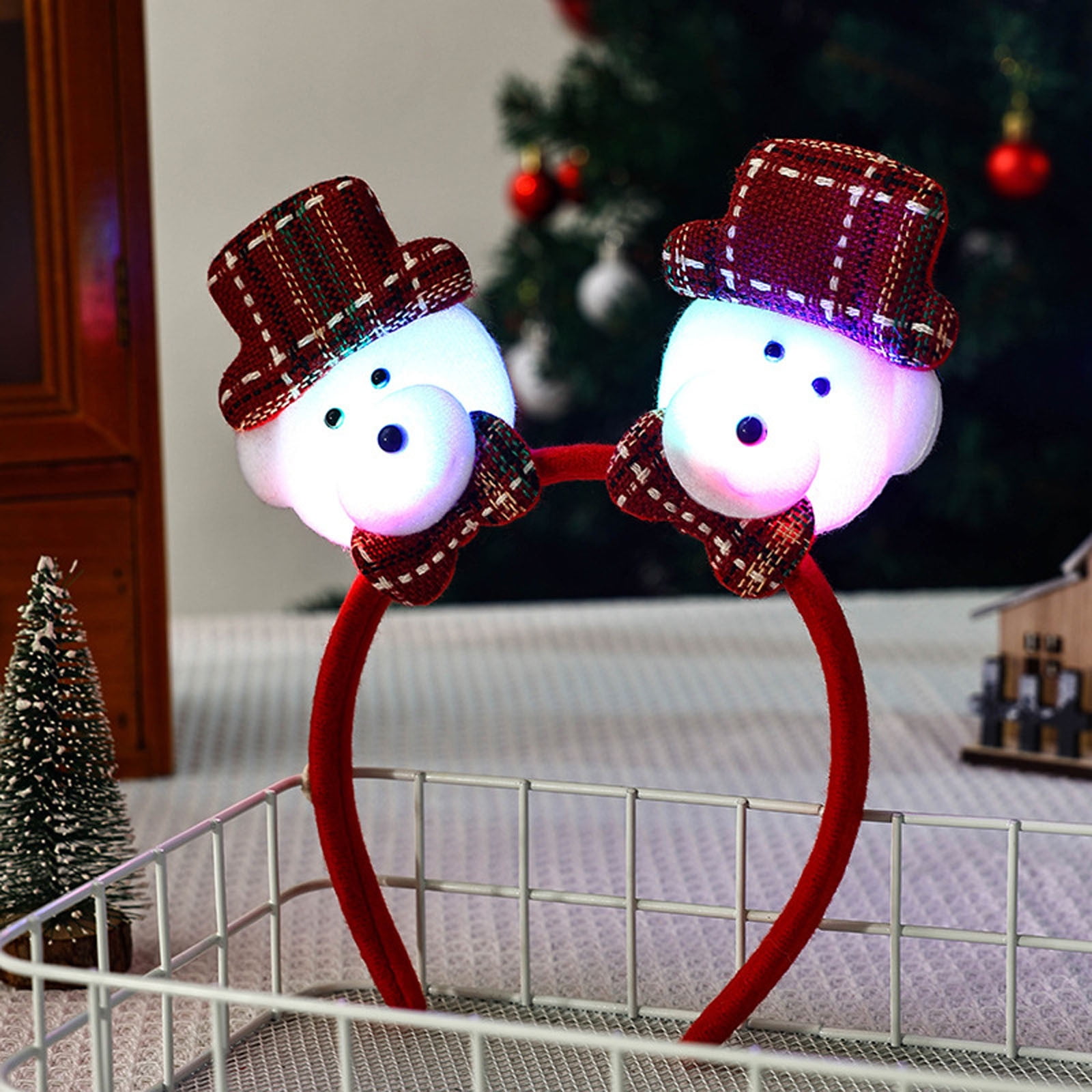 Wdhugt Bear Light Up Headband For Christmas Party Decoration Holiday ...