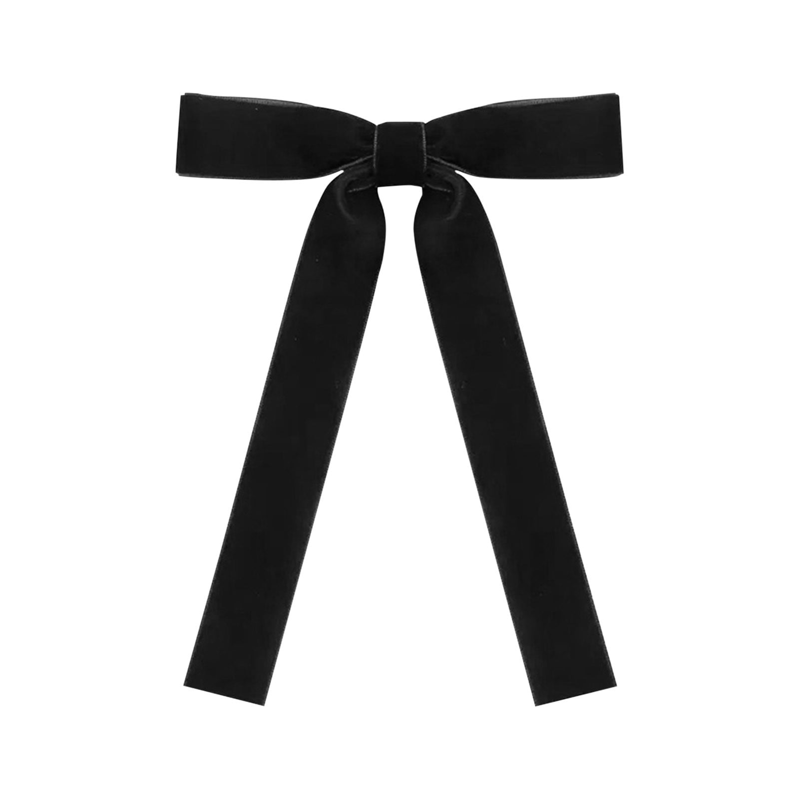 Wdhugt Black 16Pc Velvet Christmas Tree Bow Decoration Cloth Material ...