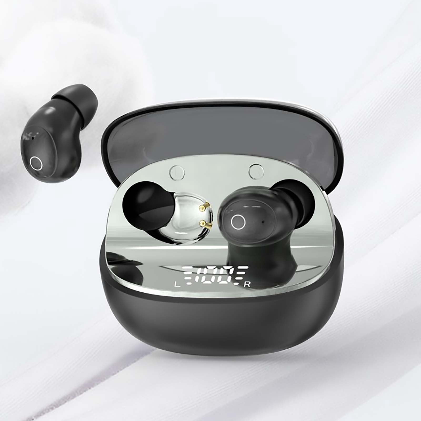 Wdhugt Black True Wireless Mini In Ear Bluetooth Earbuds In Black Mini ...