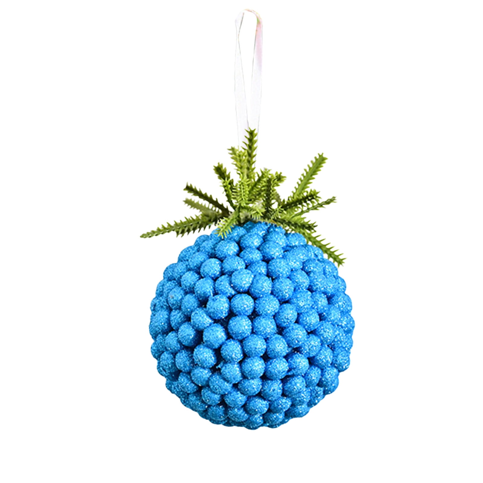 Wdhugt Blue Plastic Christmas Tree Decorative Ball 10Cm 3.94 Inch ...