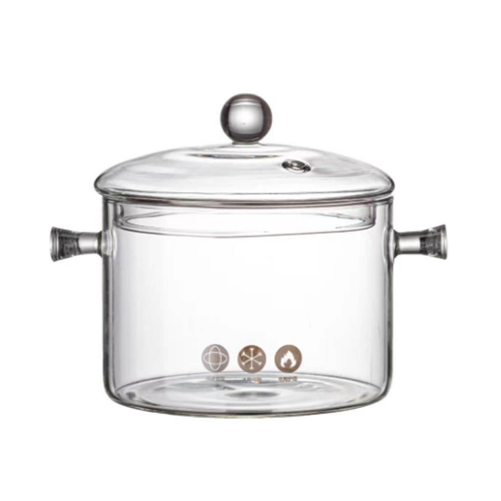 Wdhugt Borosilicate Glass Mini Crock Pot Open Flame Heating Soup Bowl ...
