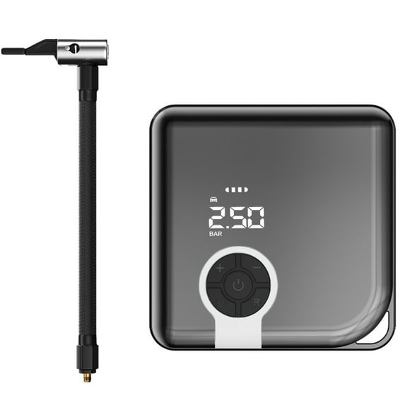 Wdhugt Car Tire Inflator Portable Mini Compressor 12V Analog Gauge Pump ...