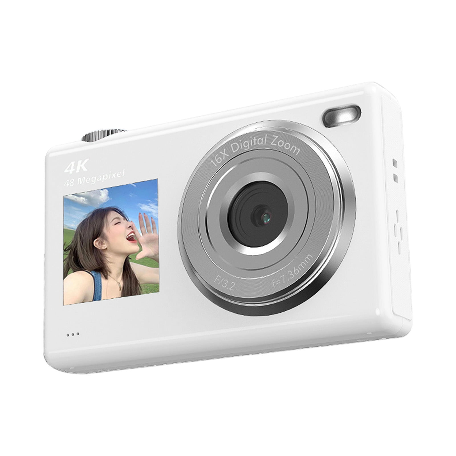 Wdhugt Ccd Student Digital Camera 1080P Hd Dual Screen Selfie 16X ...